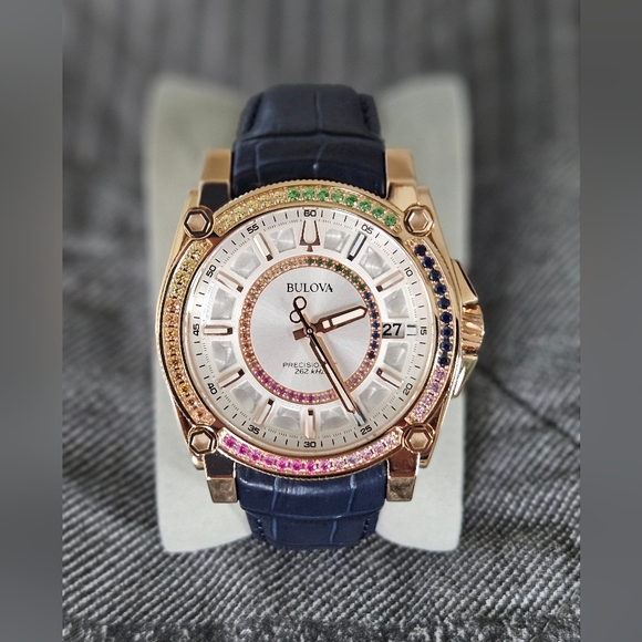 Bulova | Accessories | Mens Bulova Icon Marc Anthony Blue Strap Watch ...